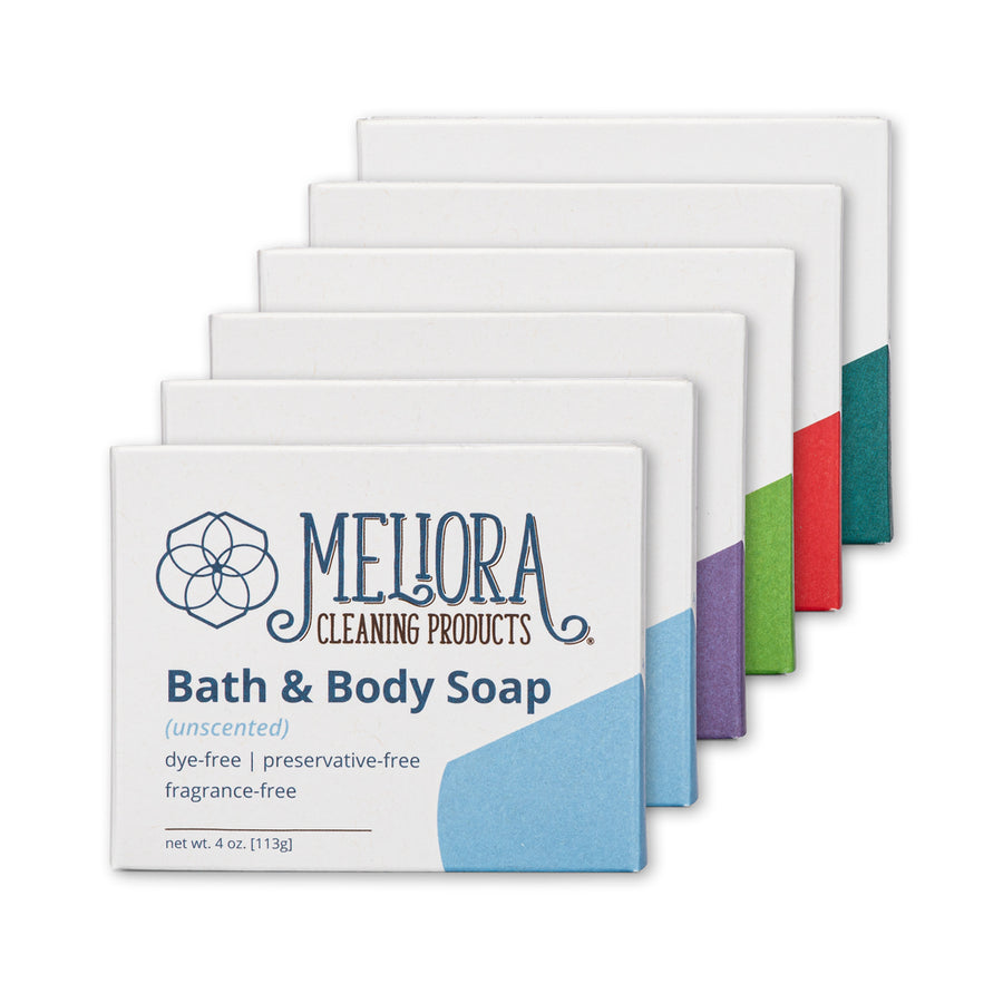 Bath & Body Soap Bar - Variety 6-Pack Boxed — Meliora Cleaning Products