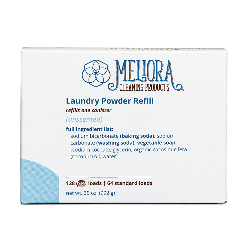 Laundry Powder Detergent - 128 HE (64 Standard) Loads - Plastic-Free ...